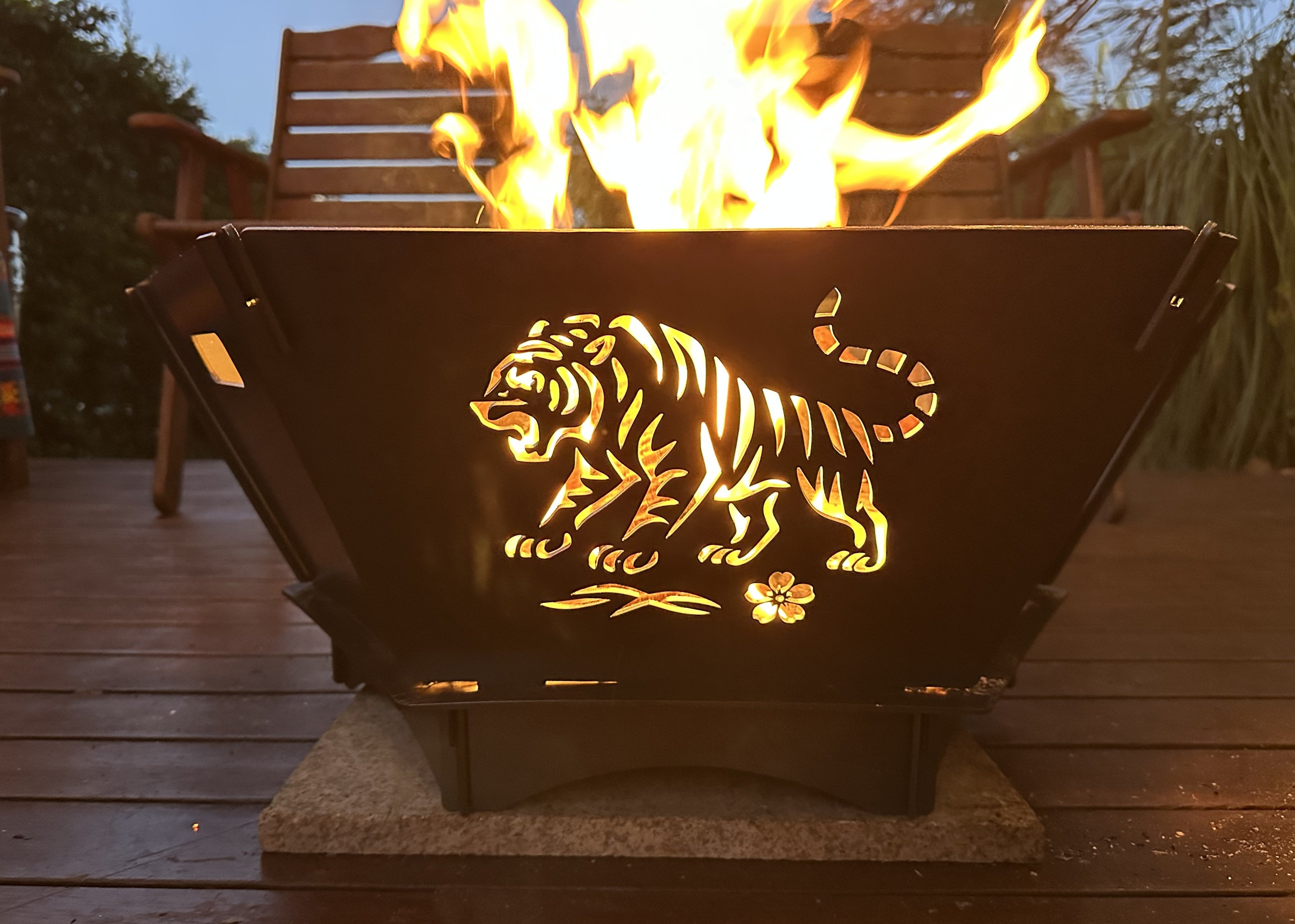 Fire Pit - Tiger 3mm Corten Steel flat pack – Australian Made – Rapid ...